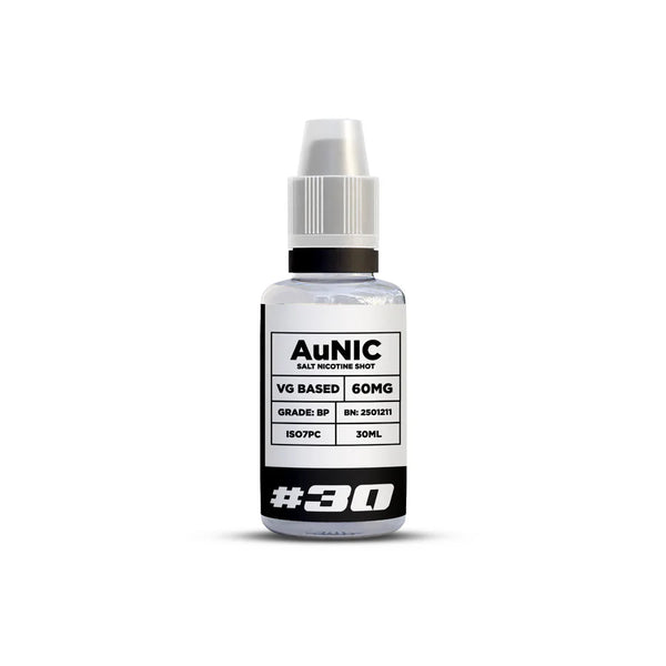 AuNic 30mg Salt Nicotine Shot (VG) (30ml) – Vapers Creed